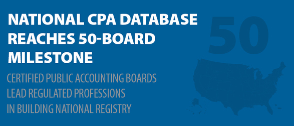 National CPA Database Reaches 50-Board Milestone - NASBA